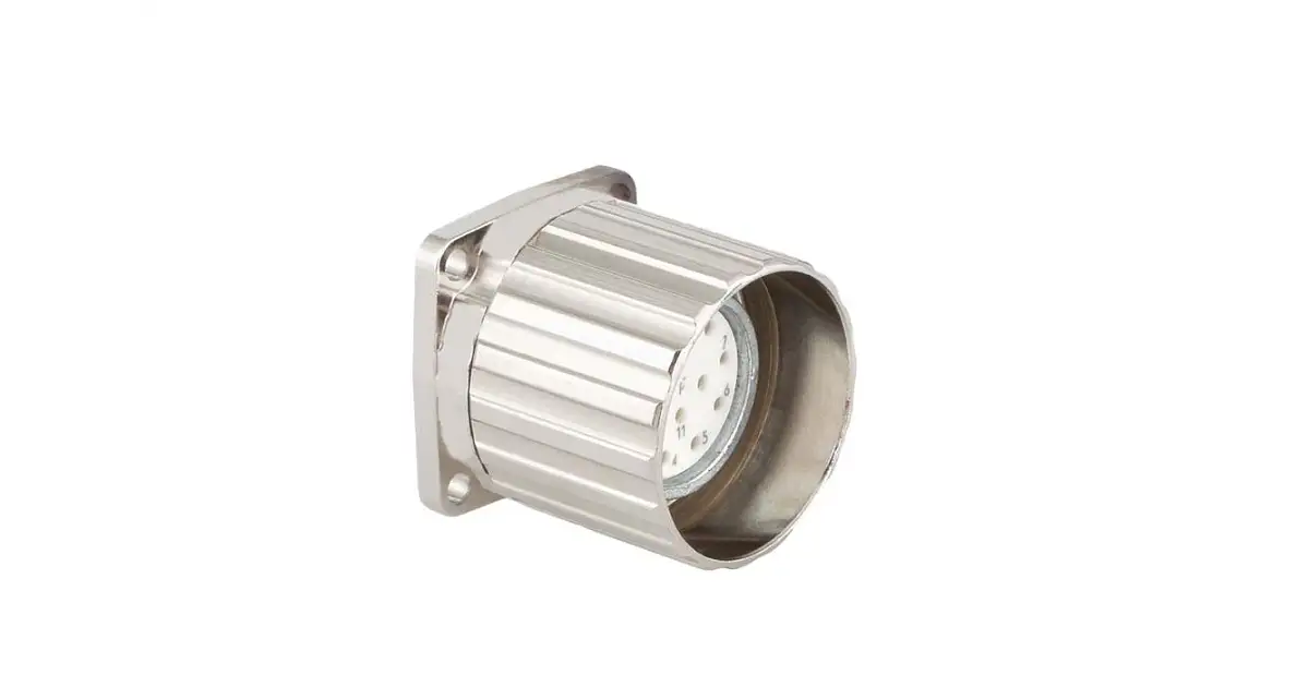 Standard connector, series A, M23 standard feed-through with coupling ...