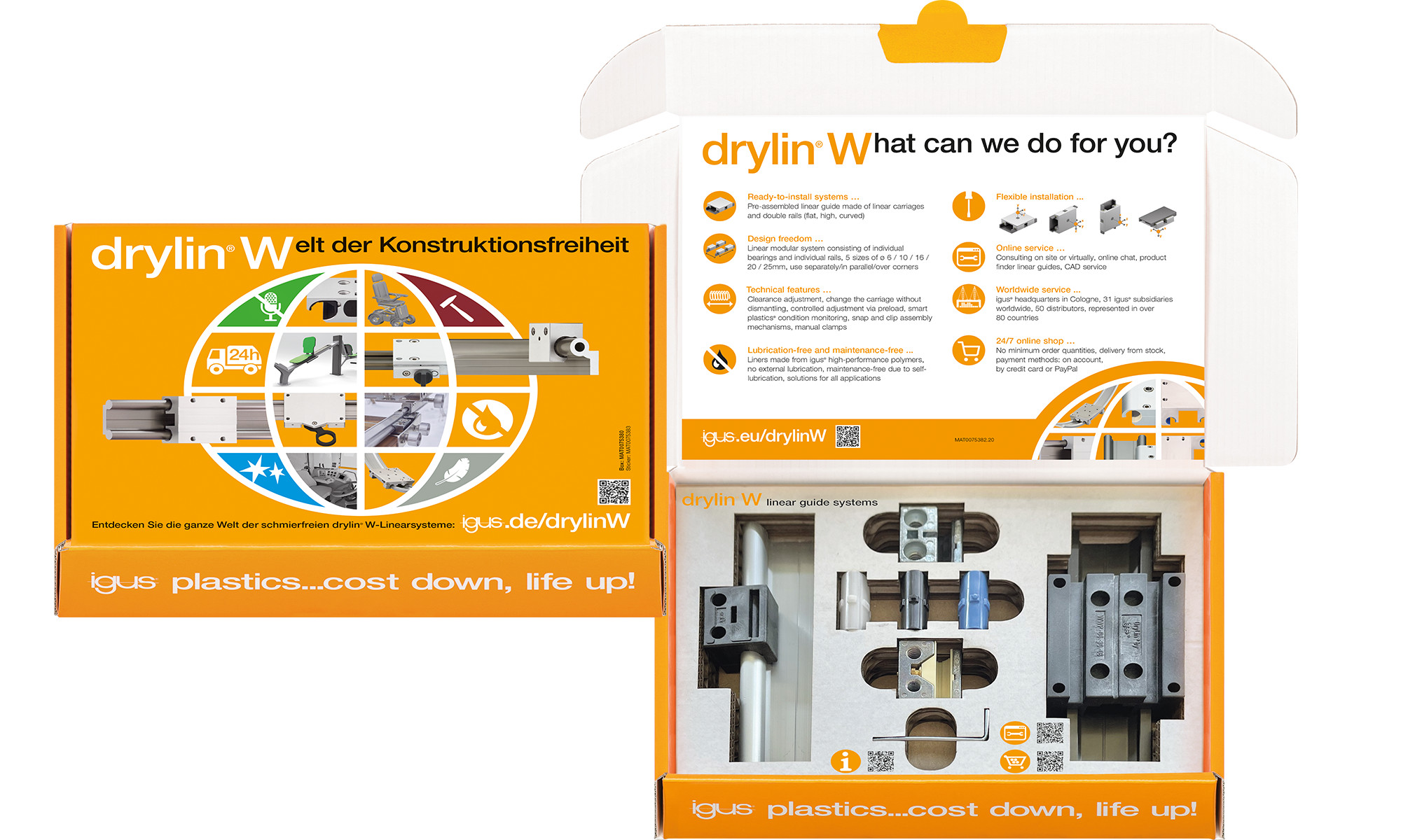 Overview of drylin® linear technology samples
