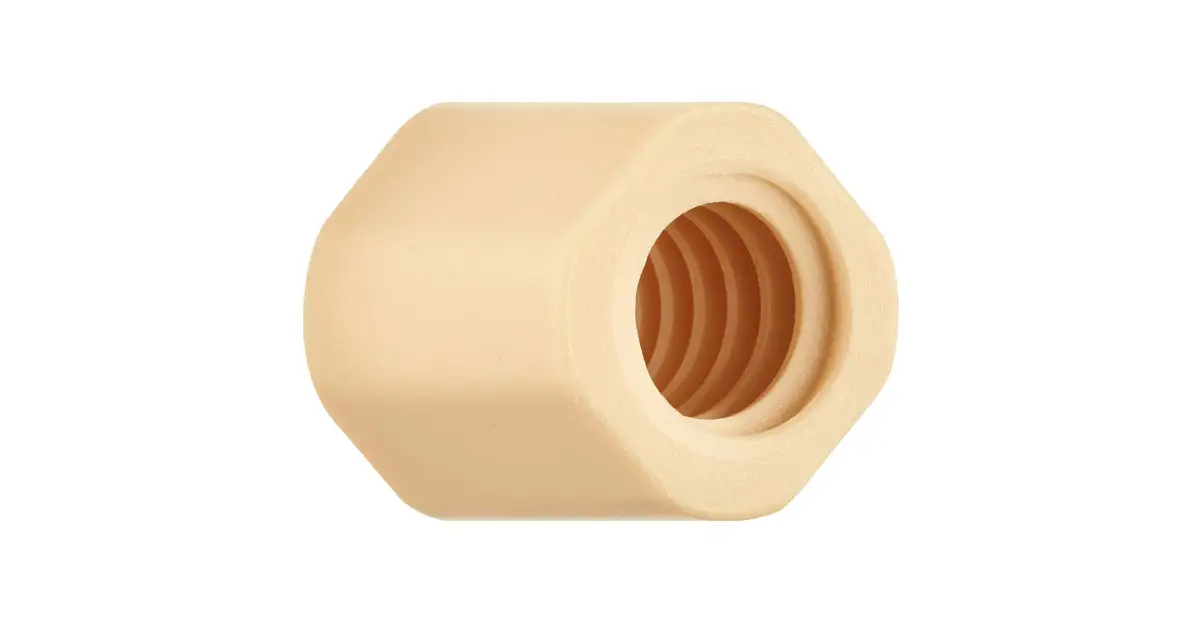 Ecrous drylin® moulés par injection, cylindriques, à plusieurs pas ...
