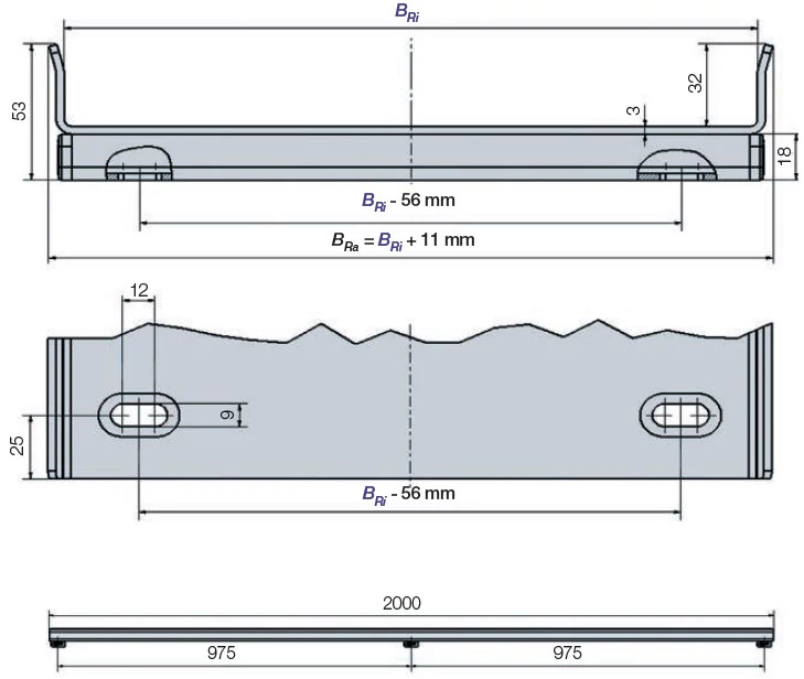 Cable Carriers -Support Tray for energy chain
