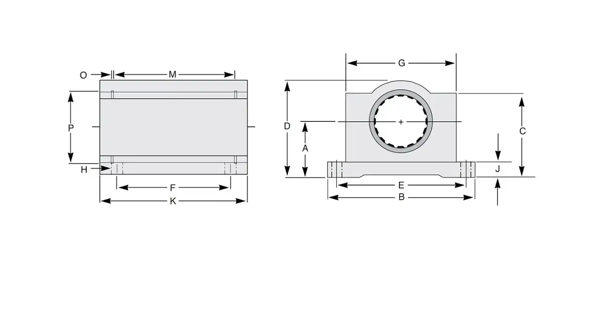 drylin® R Open Pillow Block