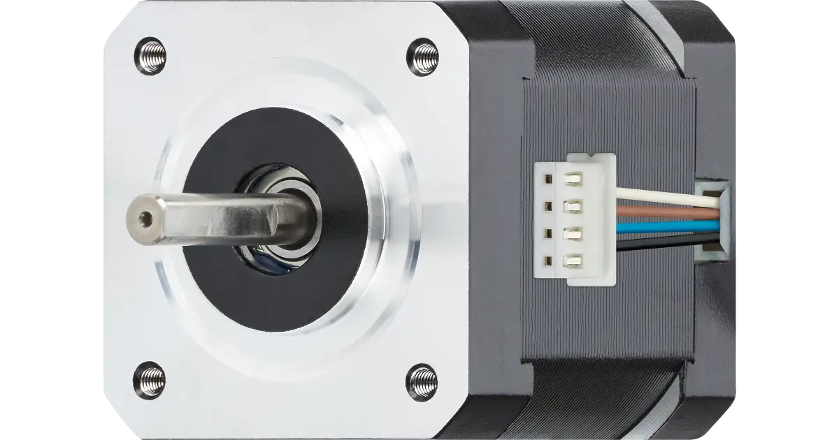 drylin® E stepper motor, stranded wires with JST connector and double ...