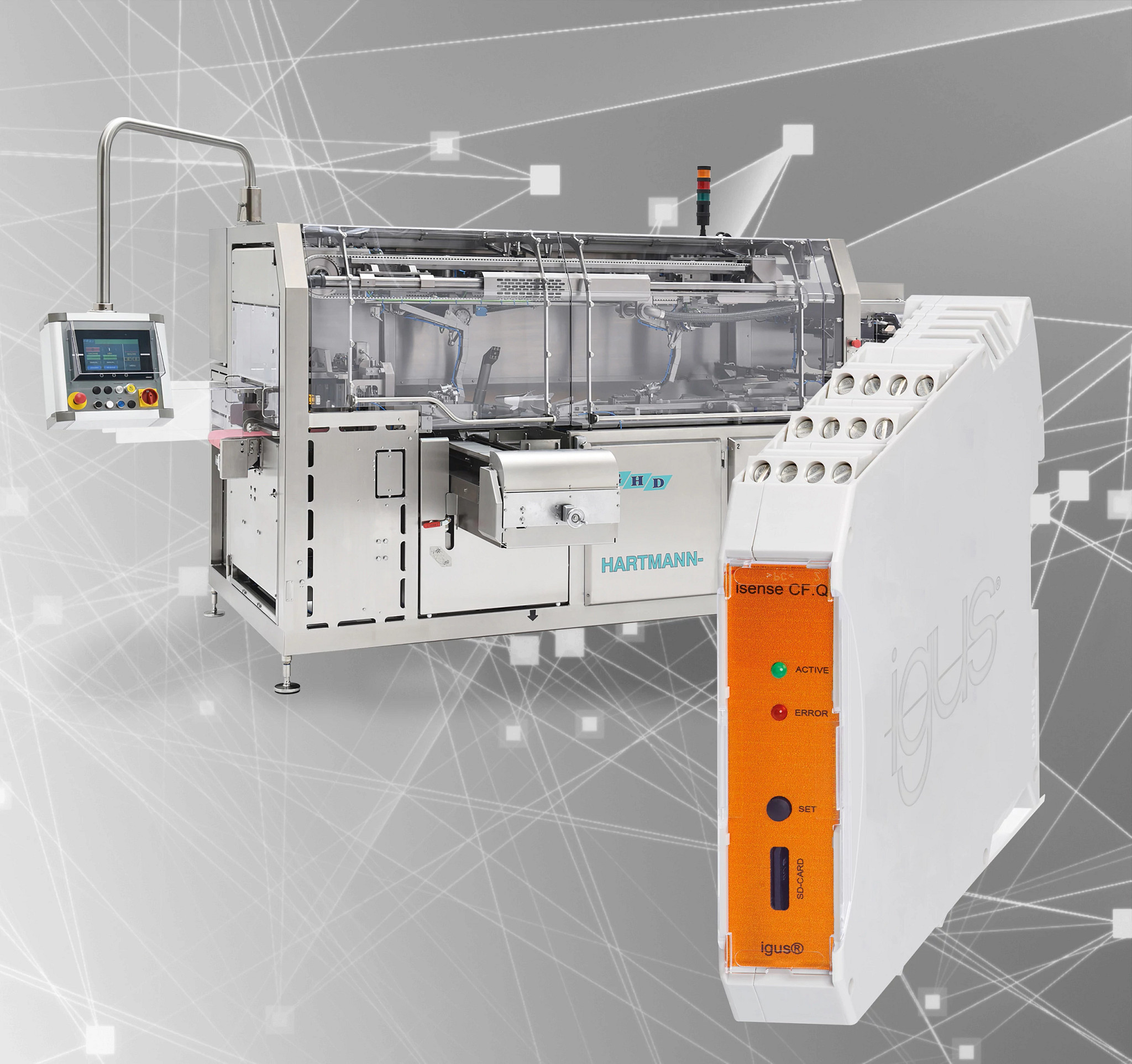 Bread packaging machine: Avoid cable breaks with intelligent sensor ...