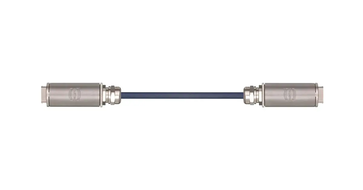 Bus cable according to AIDA specification extension cable socket