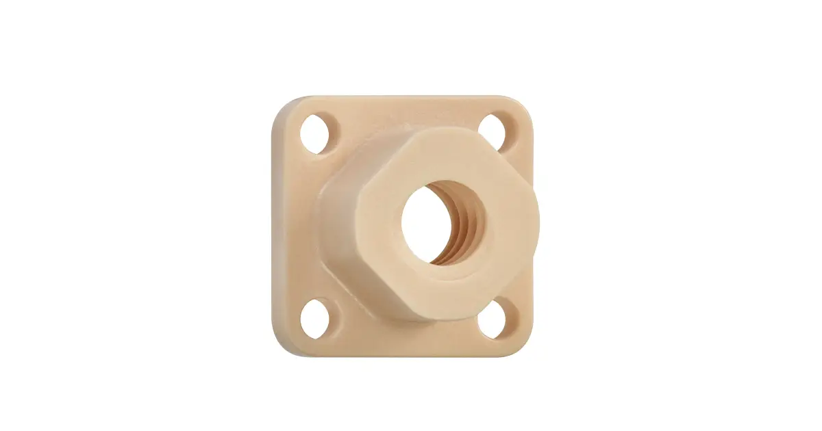 Tuerca para husillo drylin® JFLM, inyectada, con brida, de paso corto