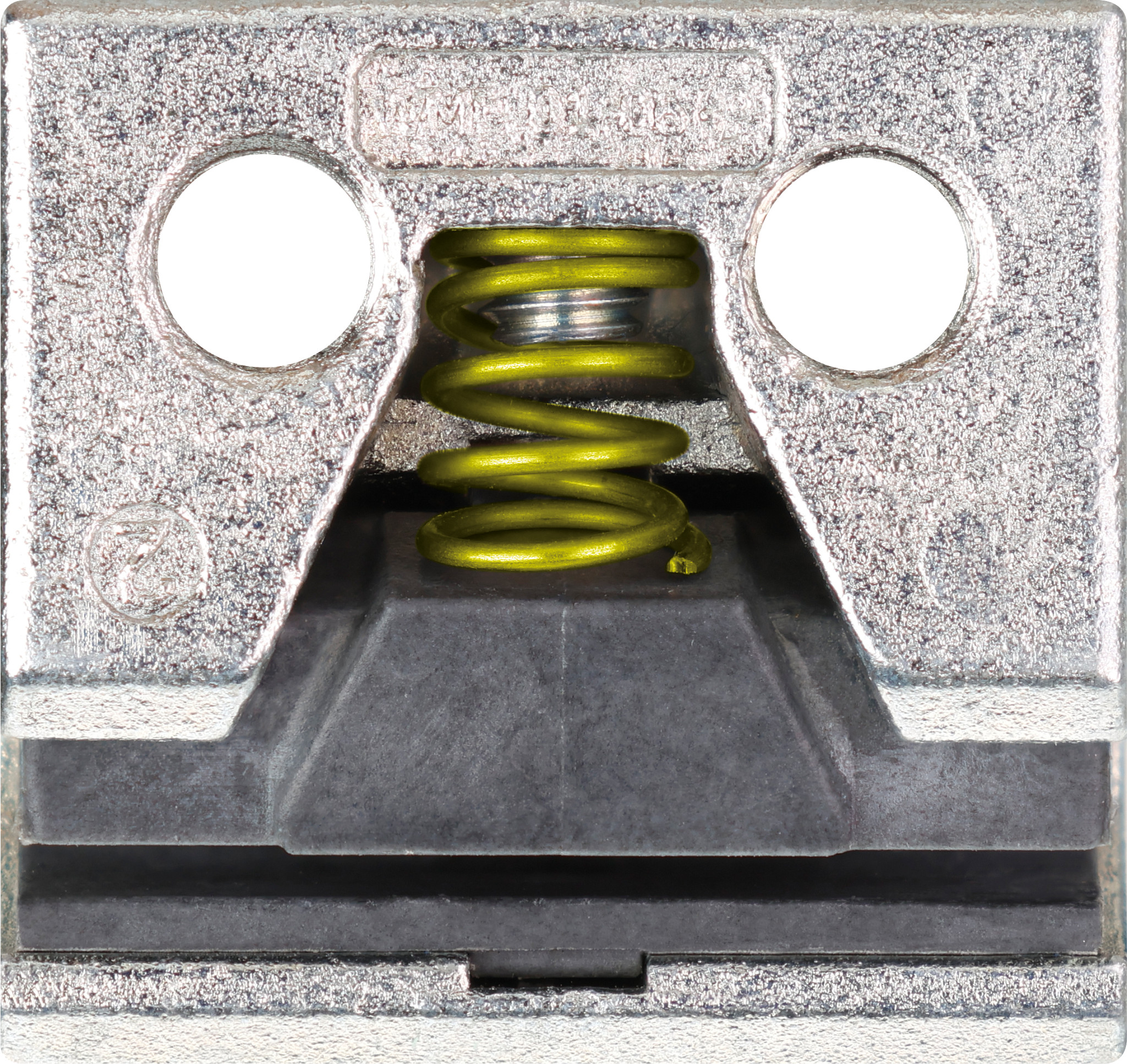 drylin® W single housings with spring pre-load