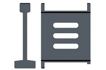 Separator, slotted, unassembled