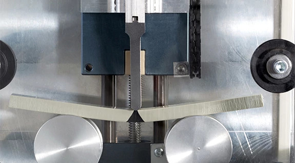 Linear axis for precision welding seam bend testing device | igus Australia