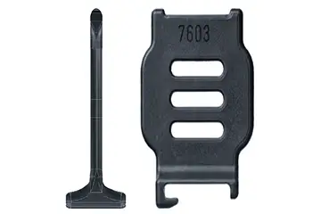 Slotted separator for partial shelves, unassembled