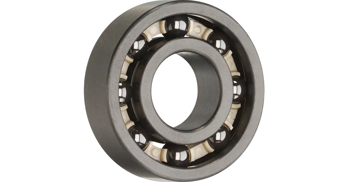 Ceramic bearings made of zirconium oxide and silicon nitride
