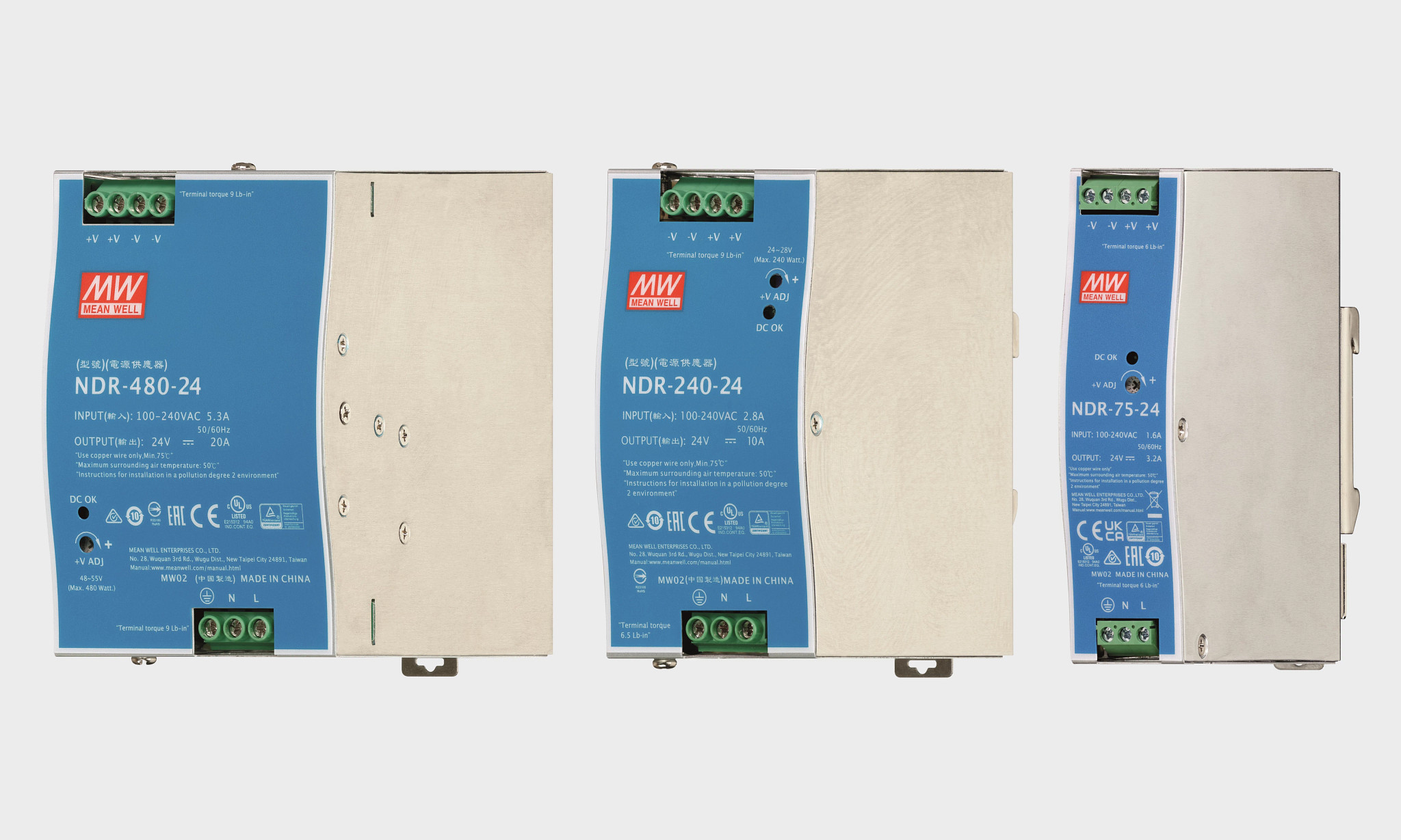Switch-mode power supply units l Efficient DIN rail power supply units