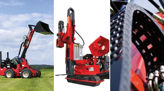 Safe guidance of hydraulic hoses in construction and agricultural ...