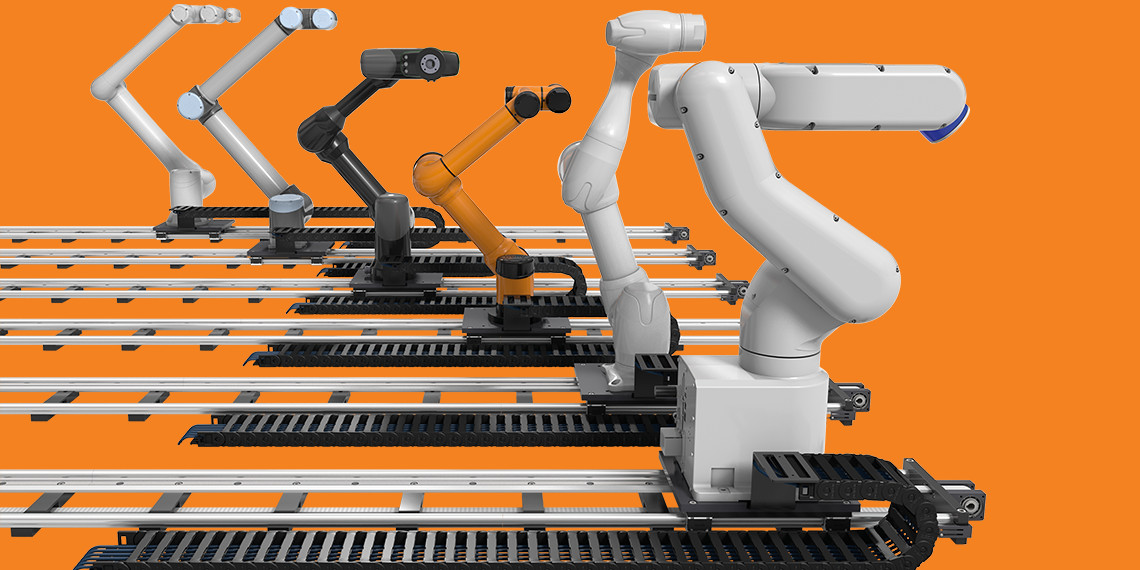 7th axis robot transfer units extend your robotic arm's reach | igus®