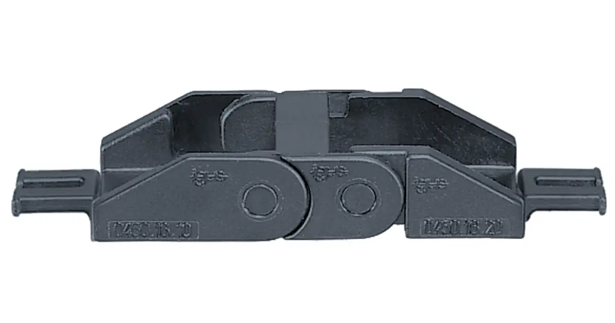 Plastic mounting bracket, one end pivoting