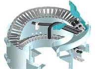 cable carriers with fast rotation