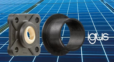 igubal® Solar Pillow Block Bearing for Square Tubes | igus®