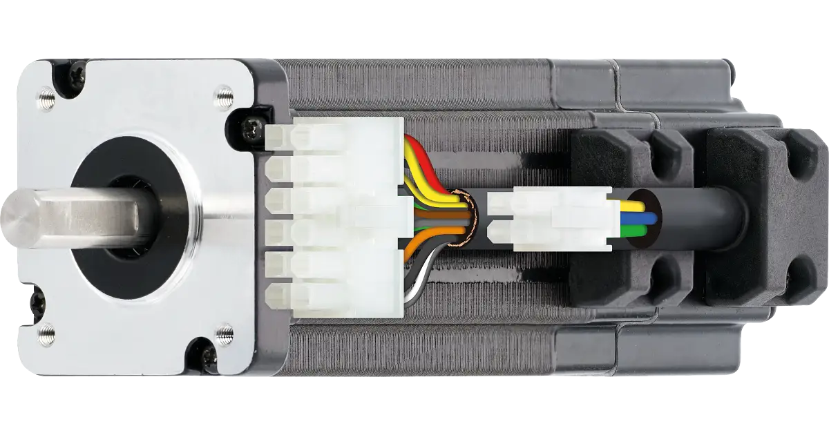 drylin BLDC motor with Molex connector, Hall and encoder, NEMA 17