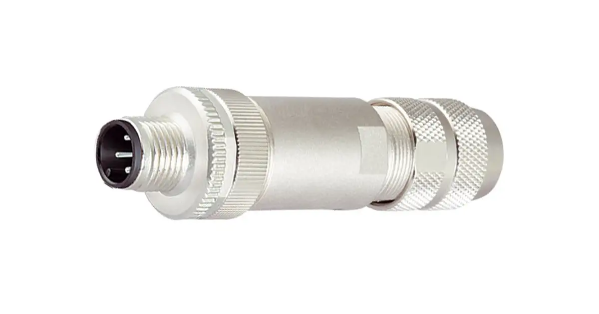 Binder M12-D cable connector, 5.0-8.0mm, shielded, 99 3727 810 04 ...