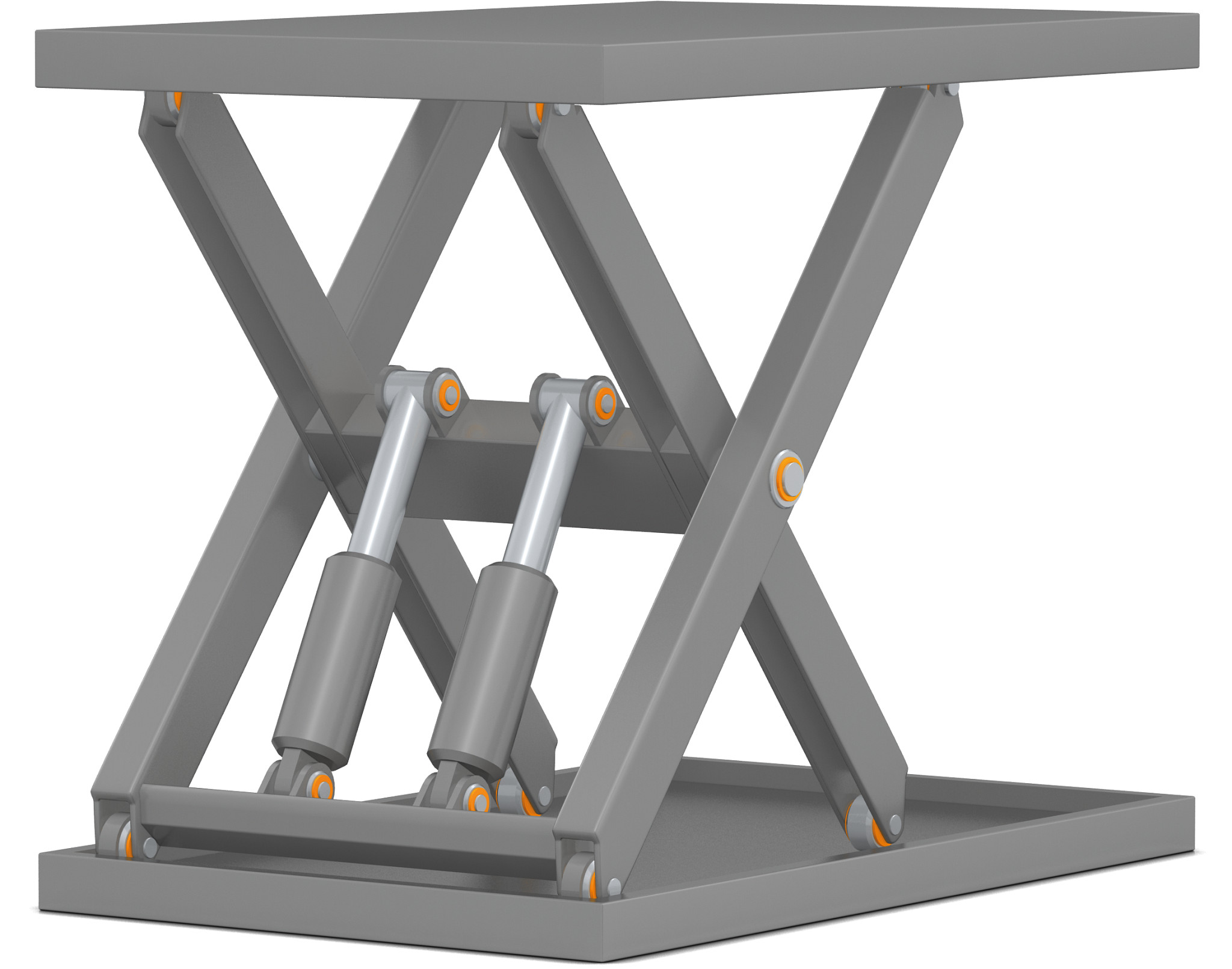 Plain bearings for lifting tables