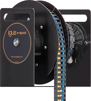 e-chain® mini e-spool®: miniature cable reel with cable carriers | igus®