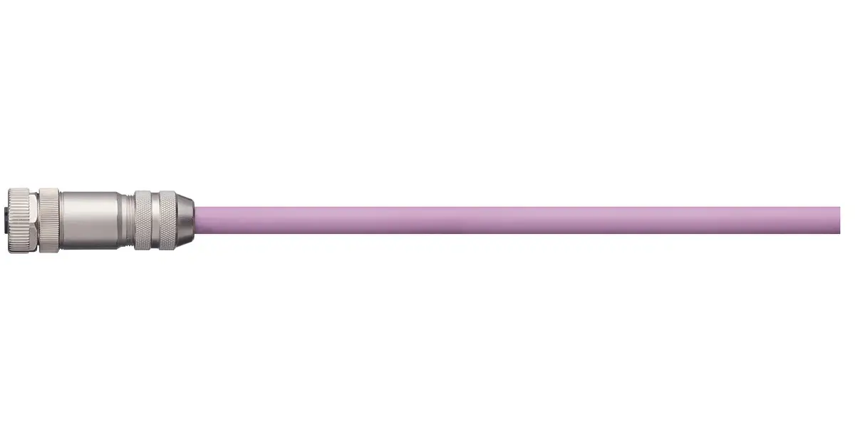 Harnessed Profibus cable PVC Phoenix Contact 5-pole socket