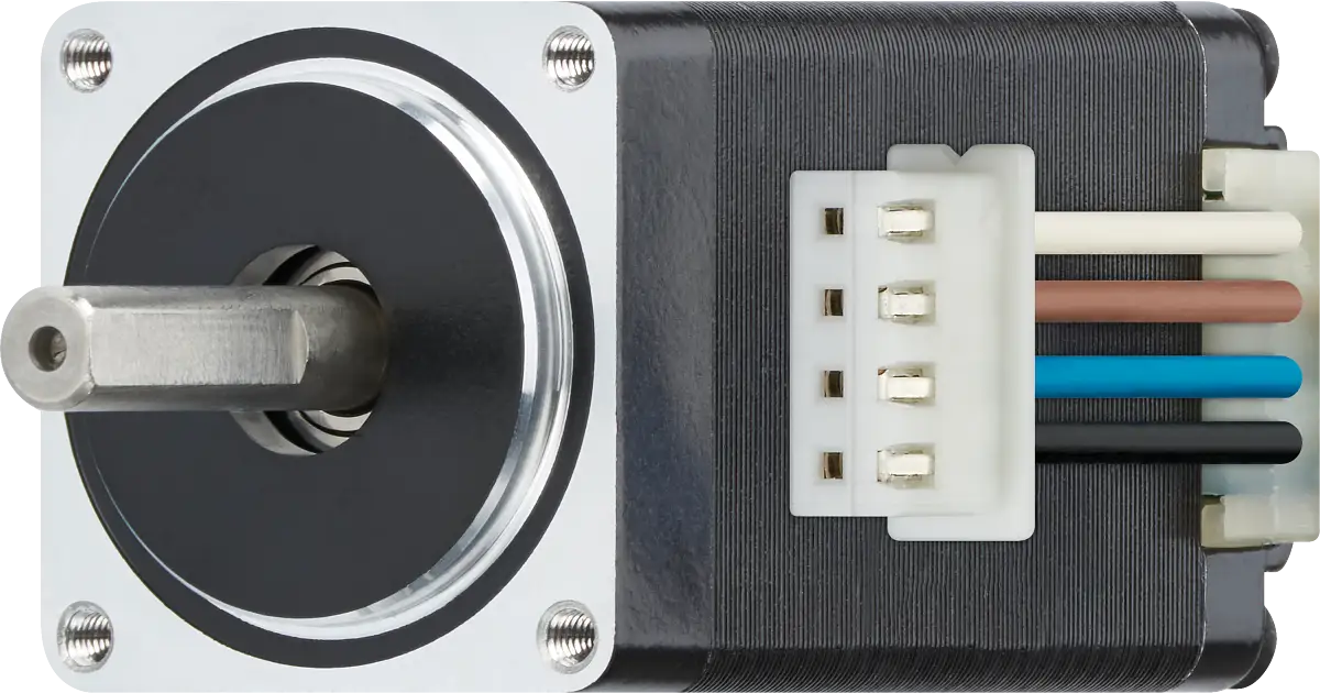 drylin® E stepper motor, stranded wires with JST connector and double ...