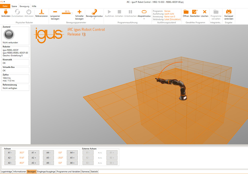 igus® Robot Control Software - for easy programming and control of robots