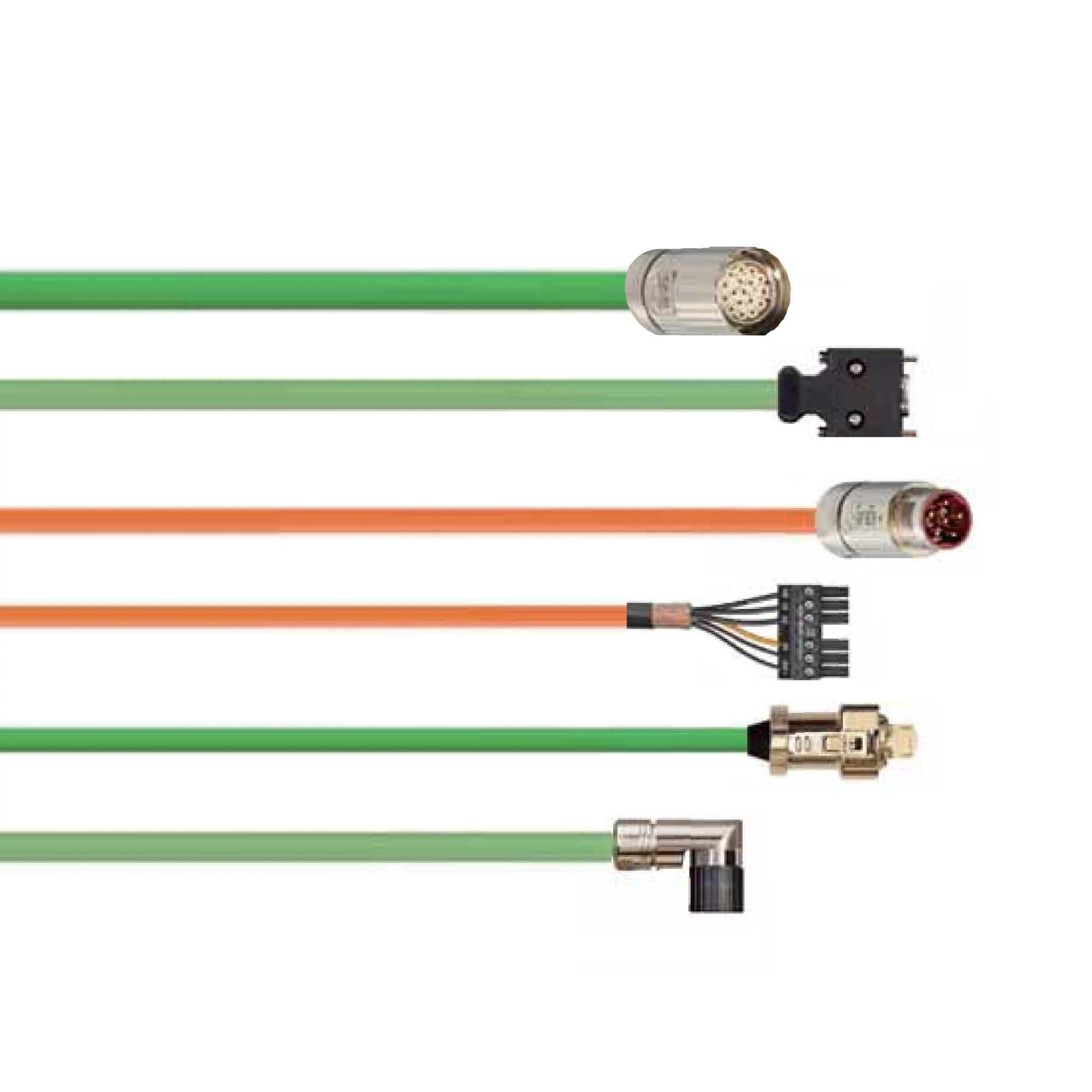 Harnessed cables for drive technology