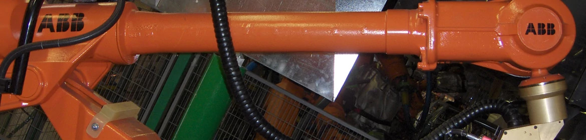 Cable guide on the robot