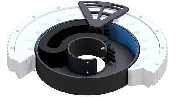 Reverse Bend Radius 200P rotating energy supply | Plastic trough| igus®