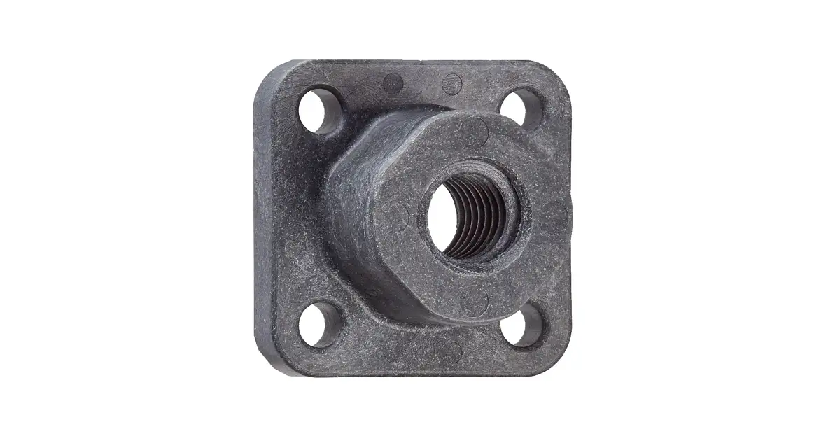 Ecrous à collerette drylin® moulés par injection, à plusieurs pas ...