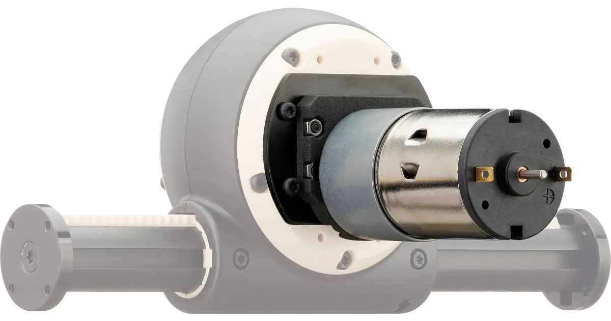 Apiro® DC motor kit for rack and pinion gearboxes