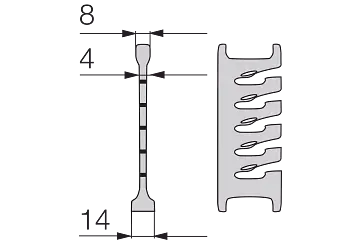 Lean notch separator, unassembled