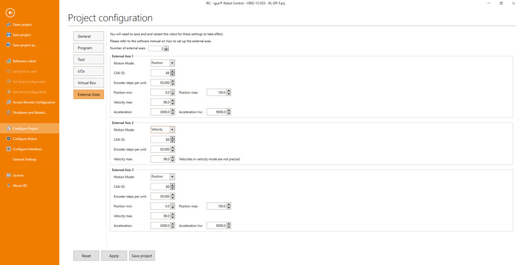 igus® Robot Control Software - for easy programming and control of robots