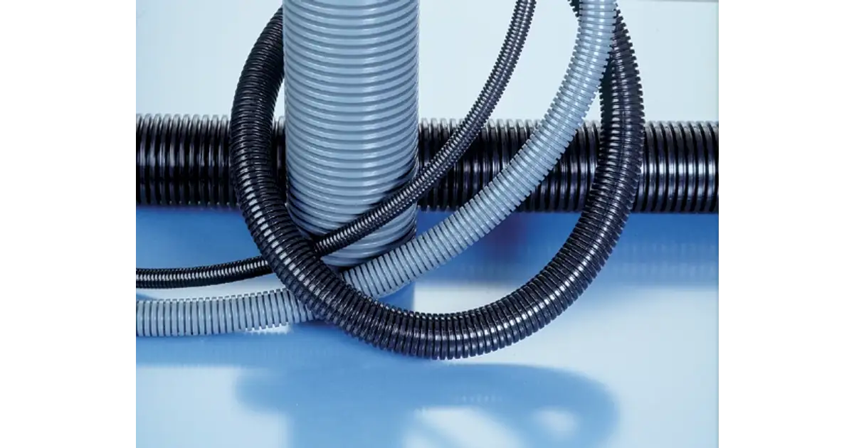 VOH: Flexible, sehr schwere Wellrohre - schwarz