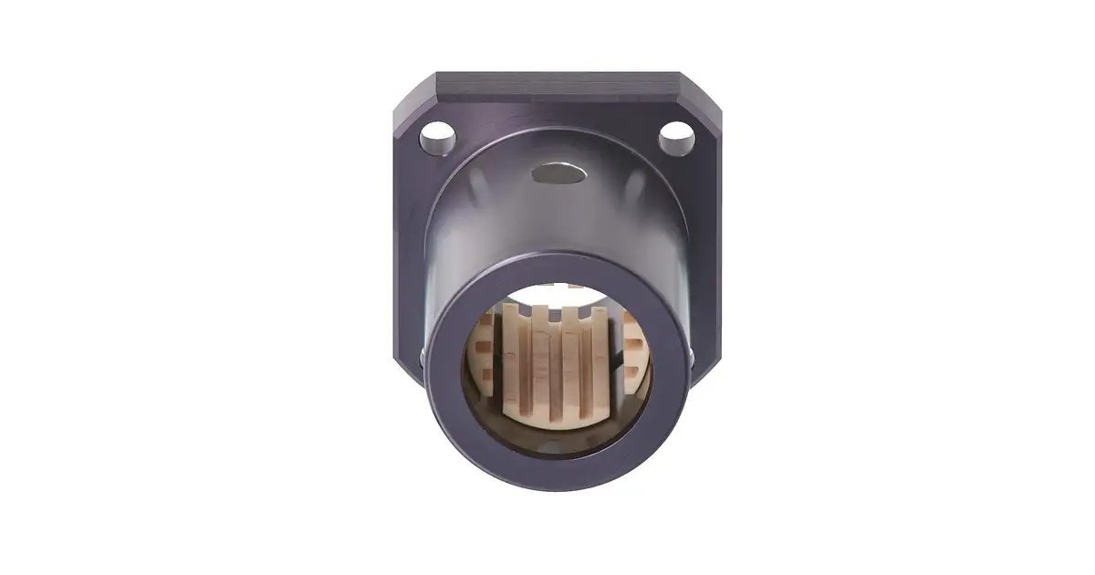 drylin® Q linear plain bearing with angular flange