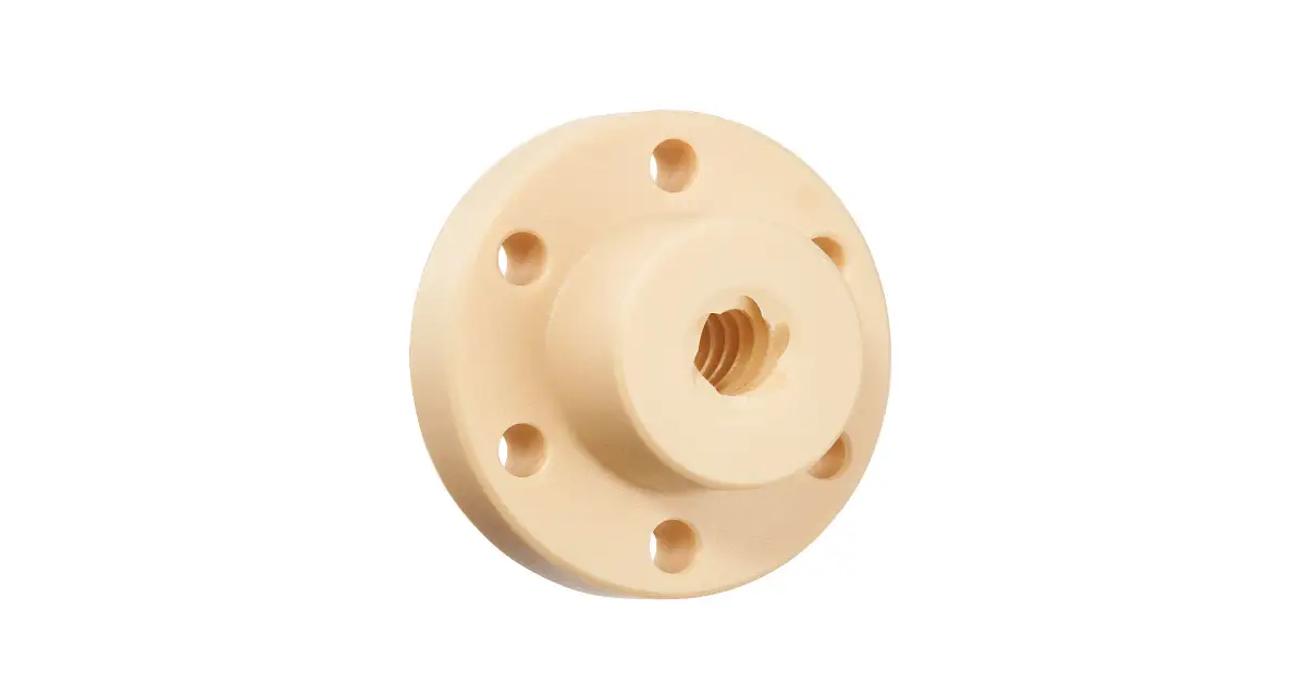 drylin® high helix lead screw nut with flange, JFLM