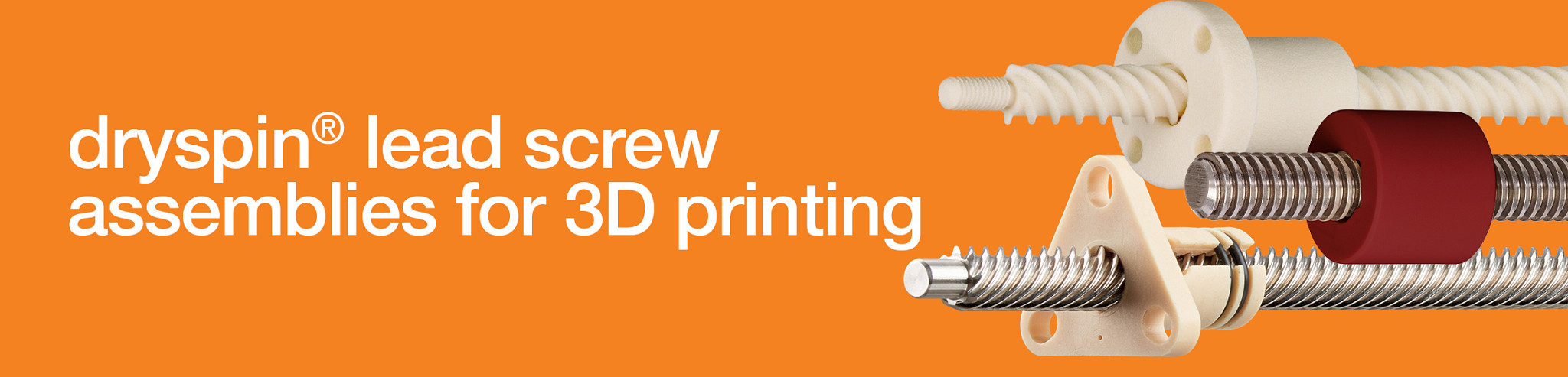 Self-lubricating lead screws and nuts ideal for 3D printers | igus®