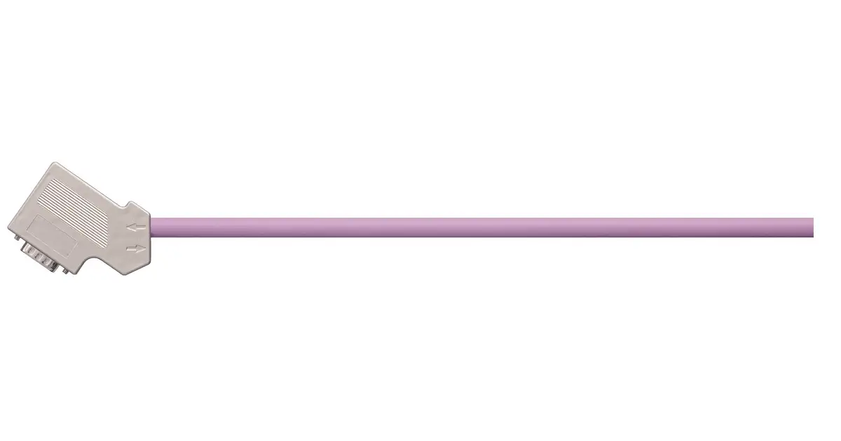 Harnessed Profibus cable PVC Phoenix Contact SUB-D 9-pole