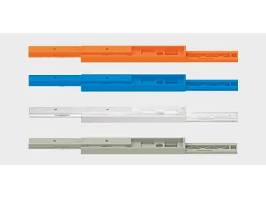 NTP telescopic rails made entirely of plastic