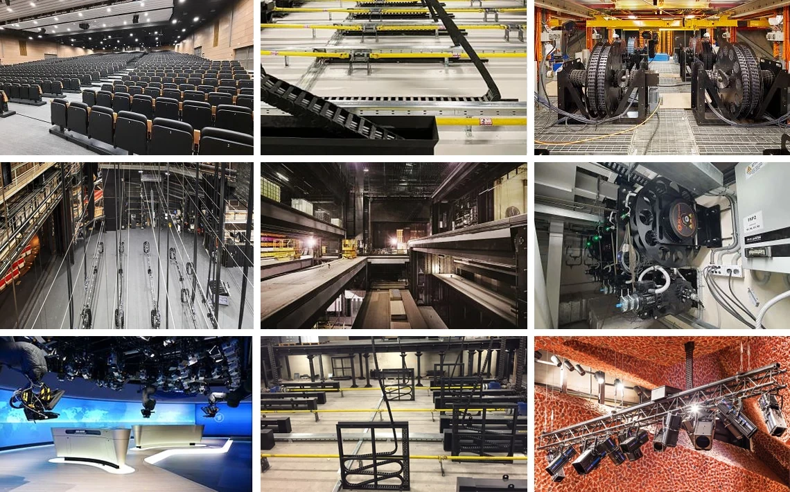 Successful stage rigging equipment applications