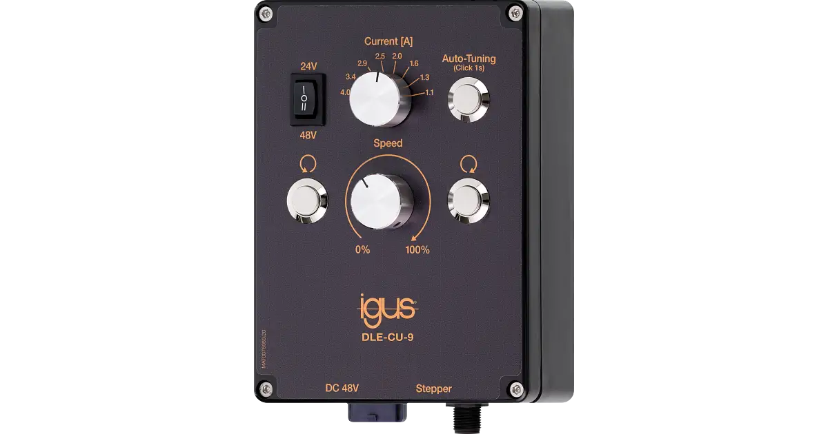 drylin® control unit for testing stepper motors