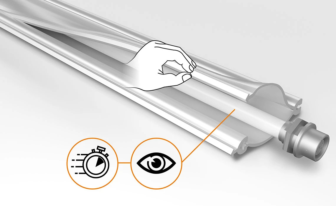 e-skin® flat cable guidance system | igus®