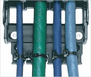 Cable Carriers- energy chain: Strain Relief Elements