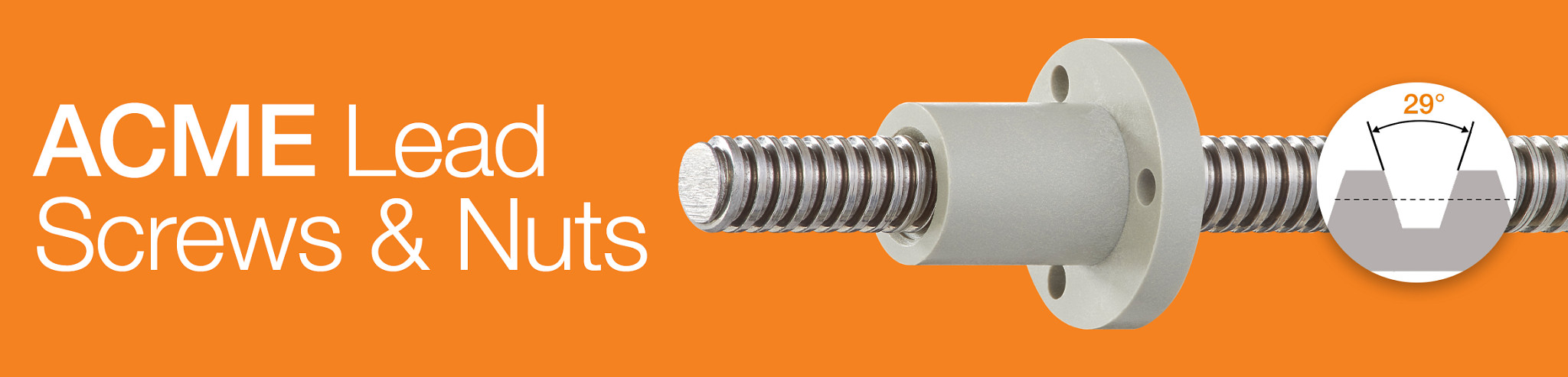 ACME Thread & Trapezoidal Threaded Lead Screws & Nuts | igus®