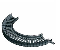 Design data and selection table for twisterchain guide troughs
