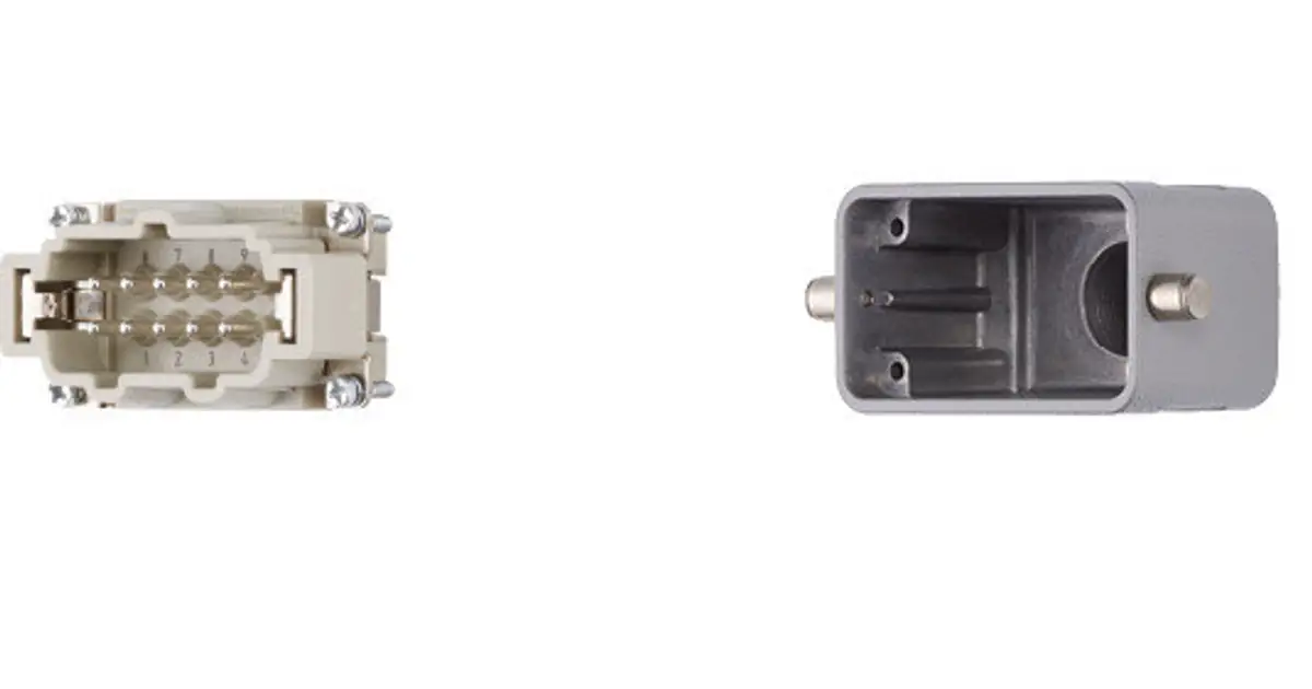 Harting connector set, pin design, incl. contacts