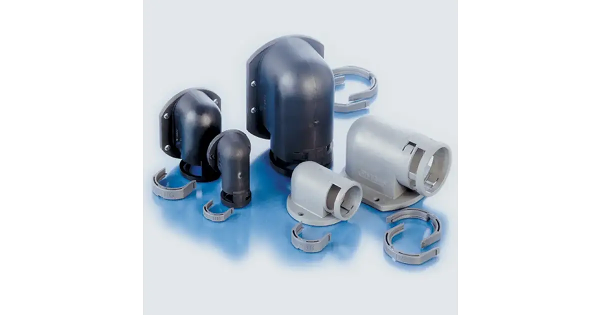 PMA connection fittings with flange