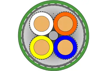 Power cable suitable for Beckhoff ZK1090-6162-0, basic cable, PUR, 12.5xd