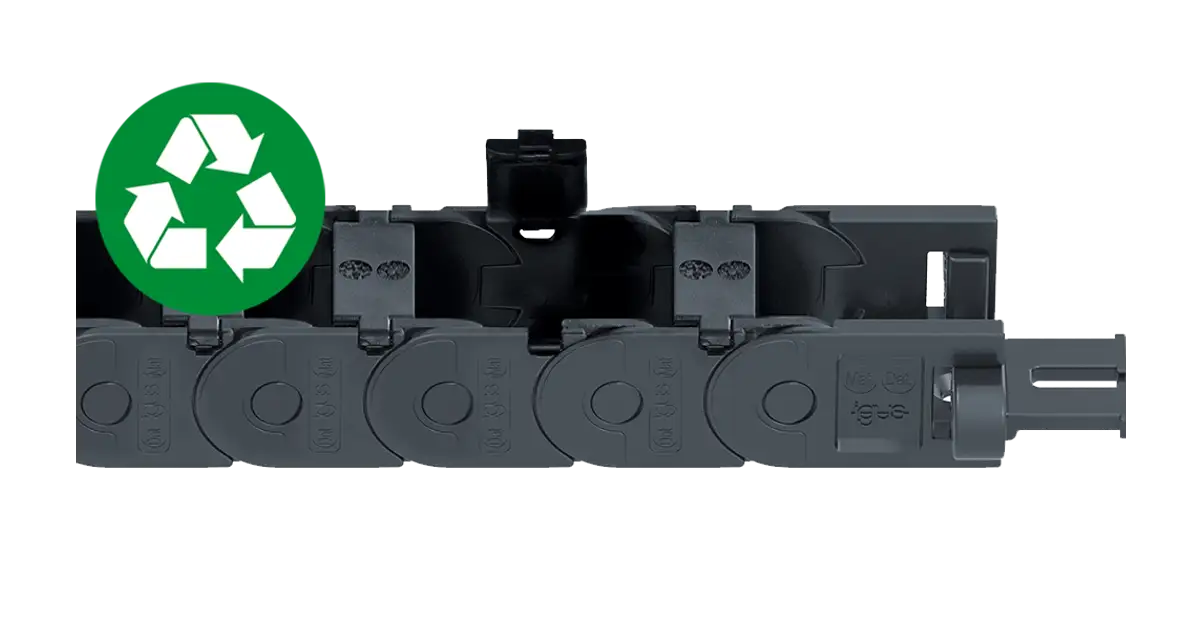 Energy chain E2.10.CG series from recycled material